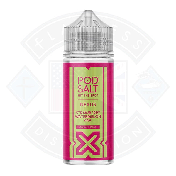 Pod Salt Nexus Strawberry Watermelon Kiwi 0mg 100ml Shortfill ...