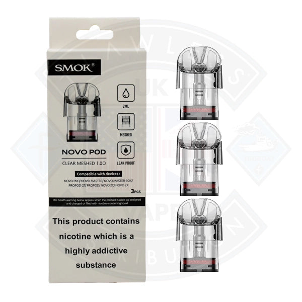 Smok Novo Pods Meshed 2ml/3pcs — Flawless UK Vape Distribution Ltd