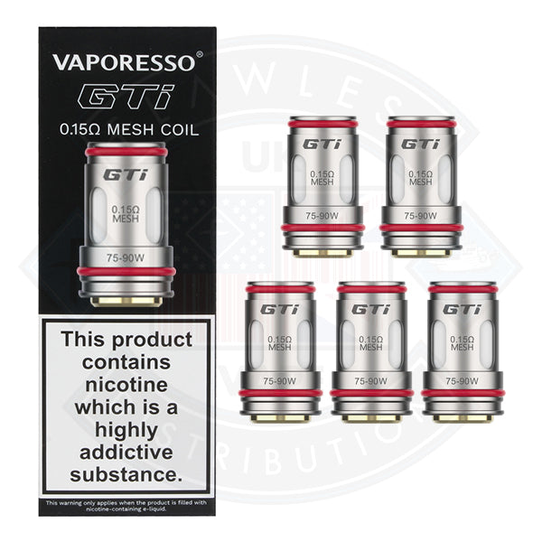 Vaporesso GTi Replacement Mesh Coils/5 Pack - Flawless UK Vape ...