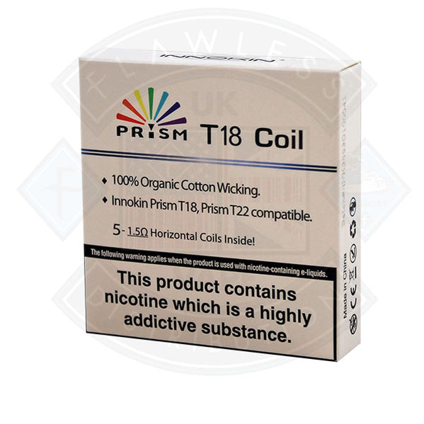 Innokin Endura prism T18E replacement coil (5 Pack) — Flawless UK Vape ...