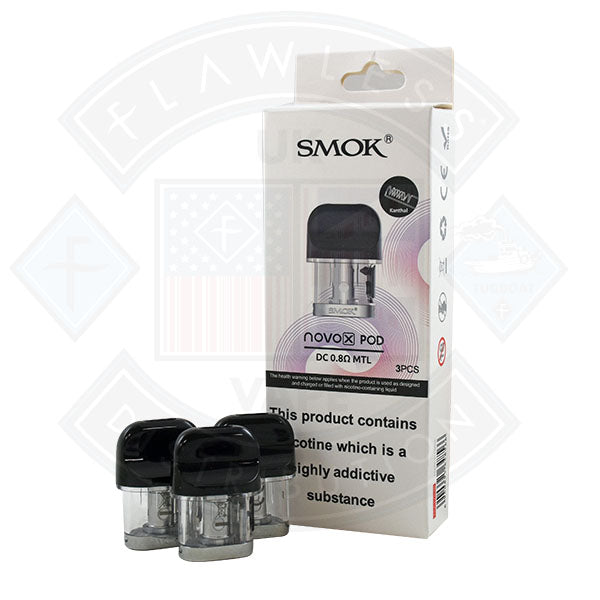 Smok Novo X Pods 2ml 3pck - Flawless UK Vape Distribution Ltd