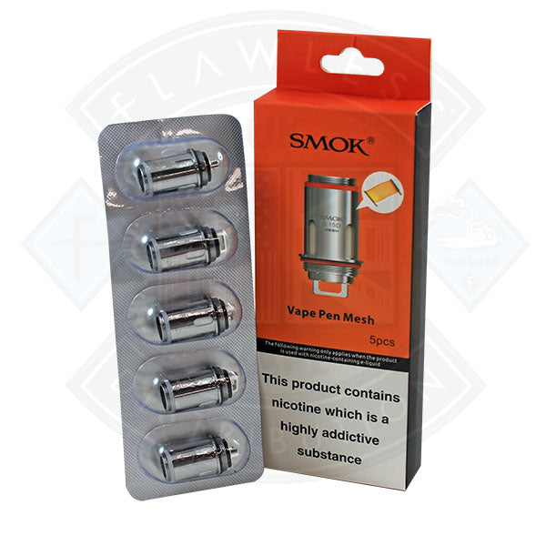 Smok Vape Pen 22 Mesh Coils 0.15 ohm 5pack — Flawless UK Vape ...