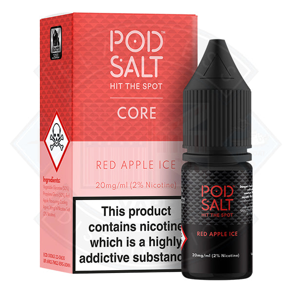 Pod Salt Red Apple Ice 10ml E-Liquid — Flawless UK Vape Distribution Ltd
